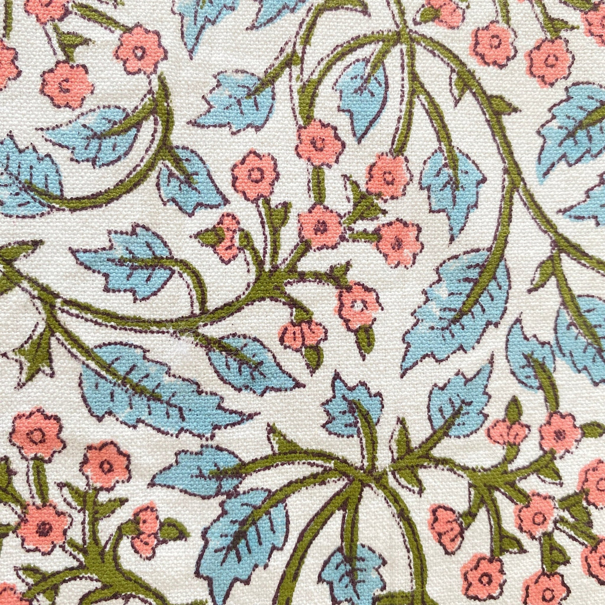 Block Print Collection – Coral Slub